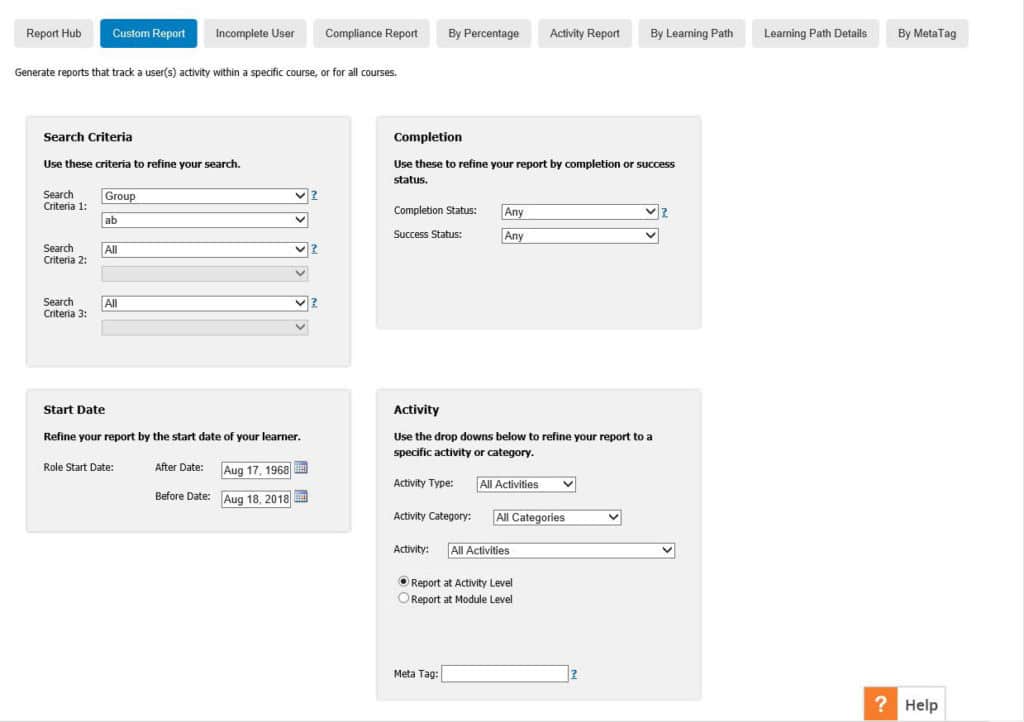 Custom Report - Udutu