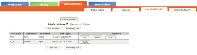 User Administration - Udutu