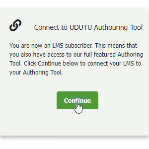 How do I link my authoring account to my LMS account? - Udutu